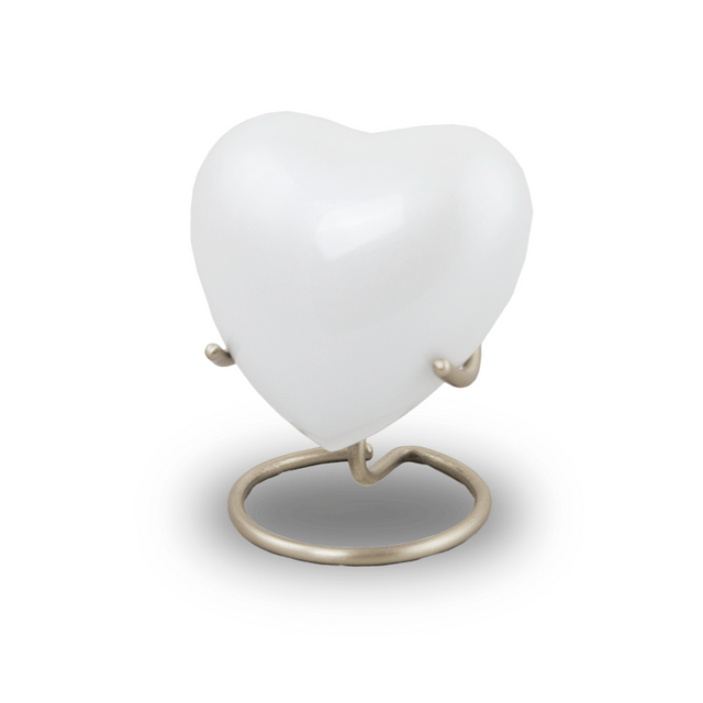 Cremation Heart Keepsakes With Stands - OneWorld Memorials™