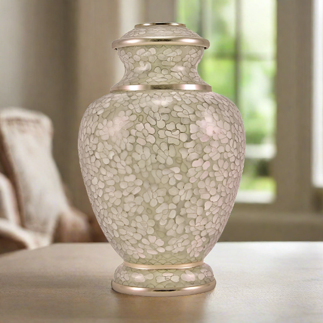 Opal Cloisonne Urn In Large | Oneworld Memorials