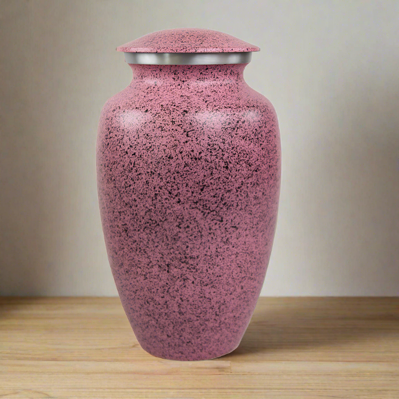 Two-tone Pink Classic Cremation Urn In Large | Oneworld Memorials
