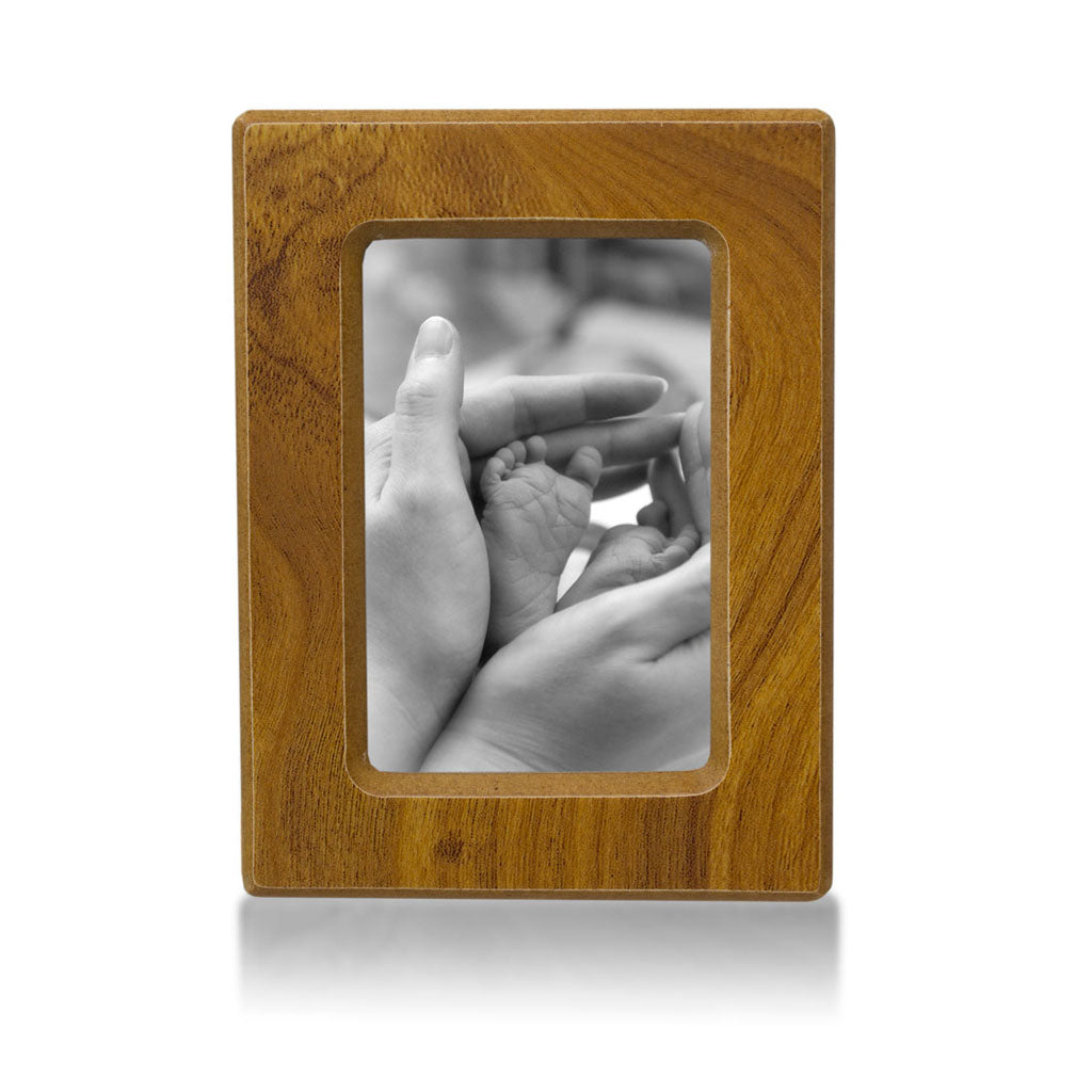 Natural Wood Infant Cremation Photo Urn | Oneworld Memorials